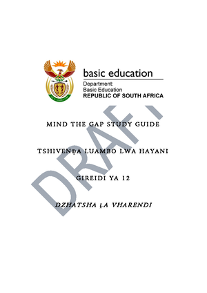 Tshivenda HOME Language - Study Guide Via Afrika Tshivenḓa Luambo lwa ...