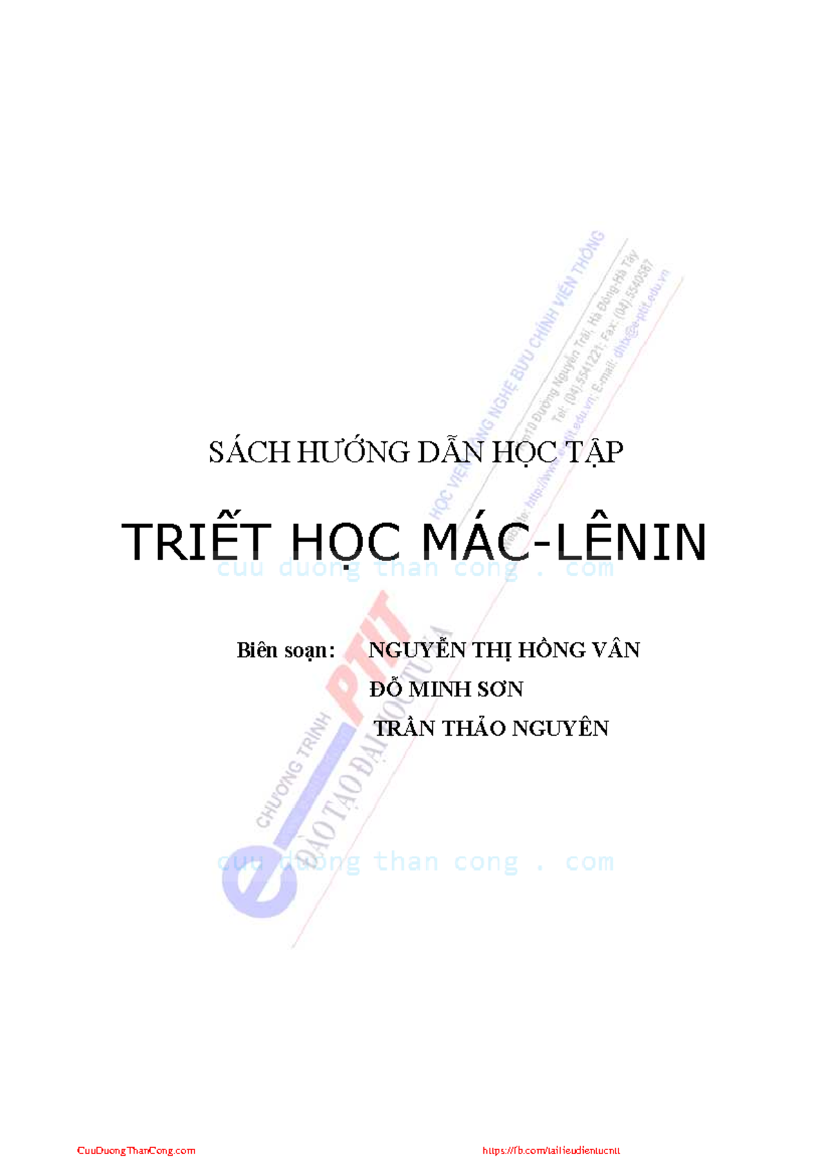 Mac-lenin triet-hoc-mac-lenin - [cuuduongthancong - SÁCH HƯỚNG DẪN HỌC ...