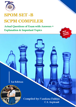 CA FINAL SCPM - COSTING [Last Minute Revision] - Chapter 1 – An ...