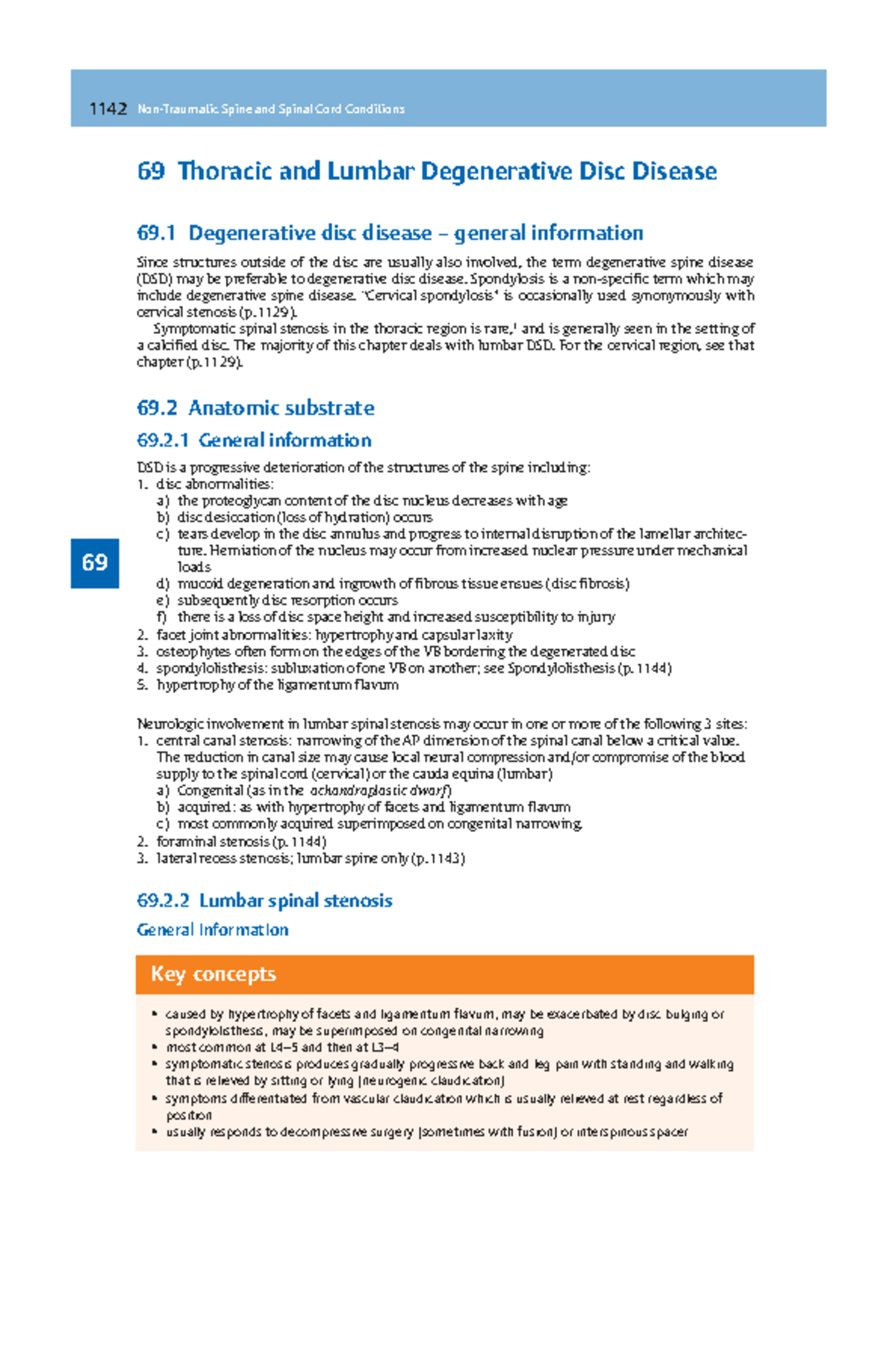 Thoracic and Lumbar Degenerative Disc Disease Overview (Course Code: 24 ...