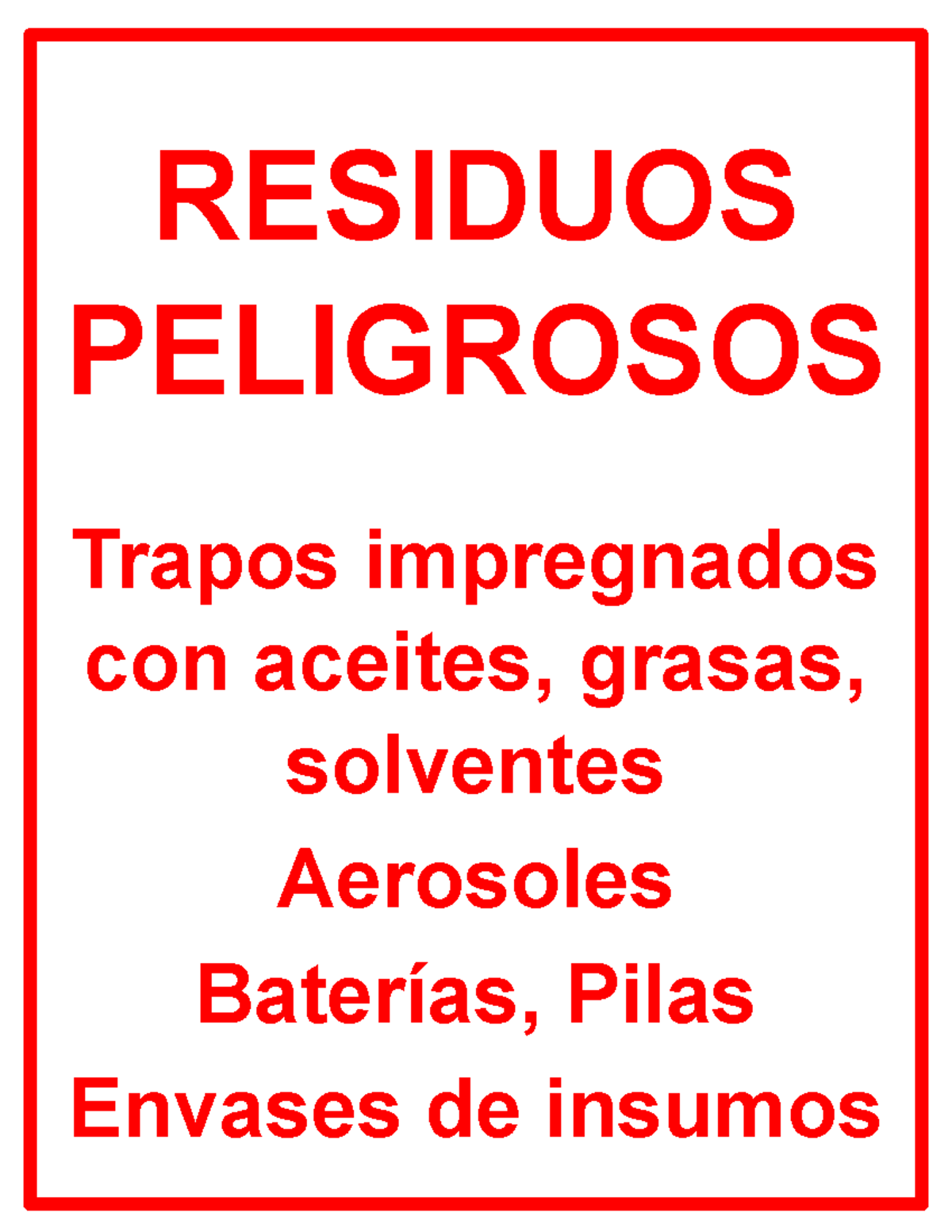 Segregacion DE Residuos - Ingeniería De Proyectos - PELIGROSOS Trapos ...