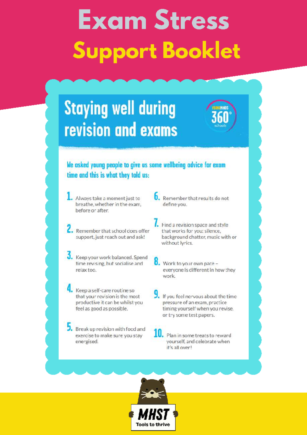 Managing Exam Stress: A Wellbeing Toolkit - Studocu