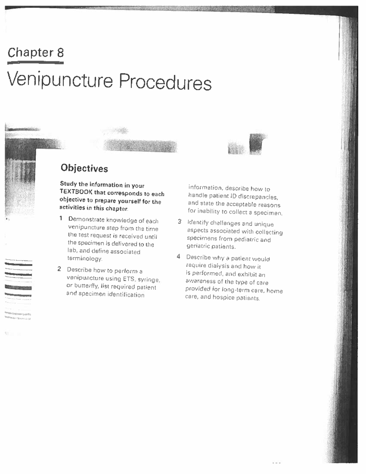 CPT - Chapter 8: Venipuncture Procedures Study Guide - Studocu