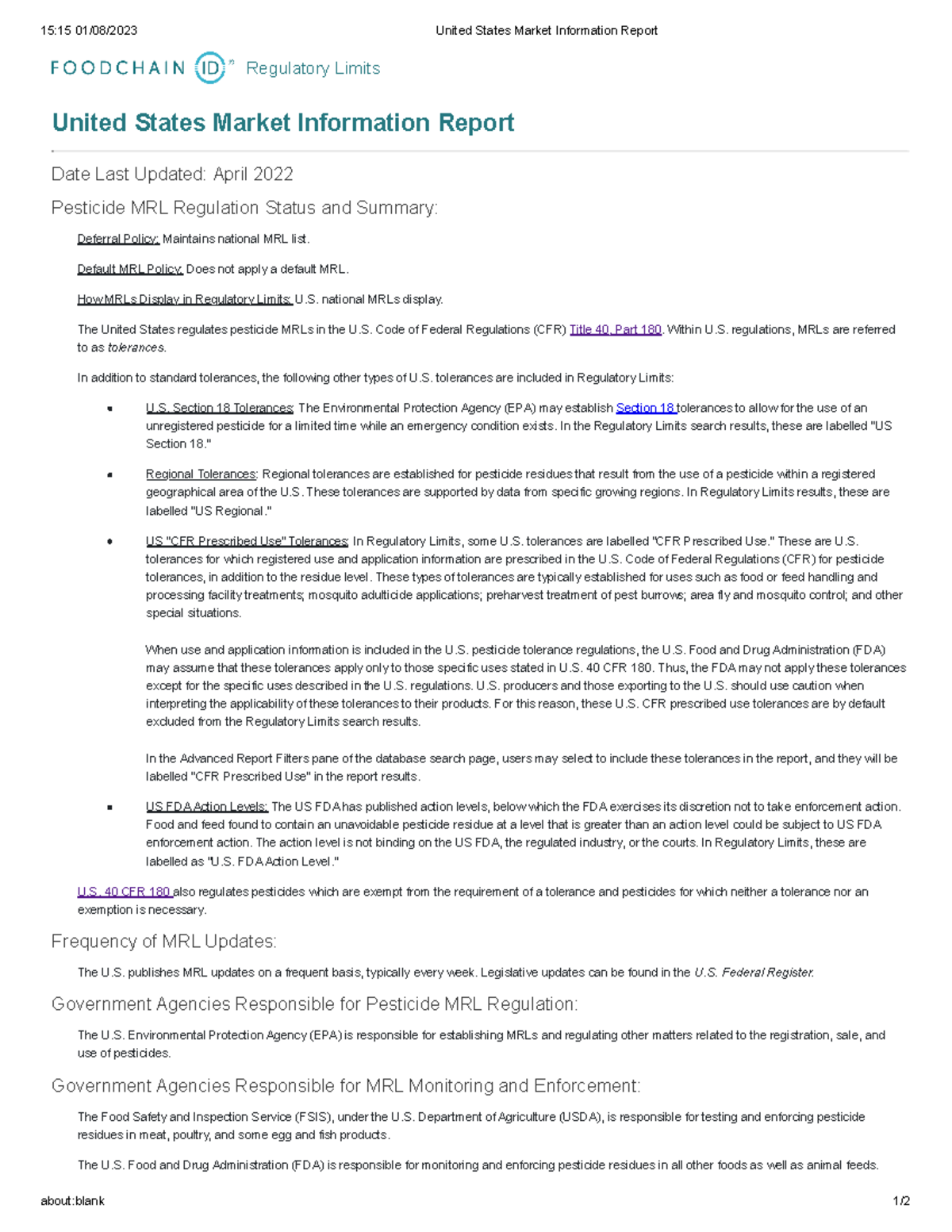 United States Market Information Report - 15:15 01/08/2023 United ...