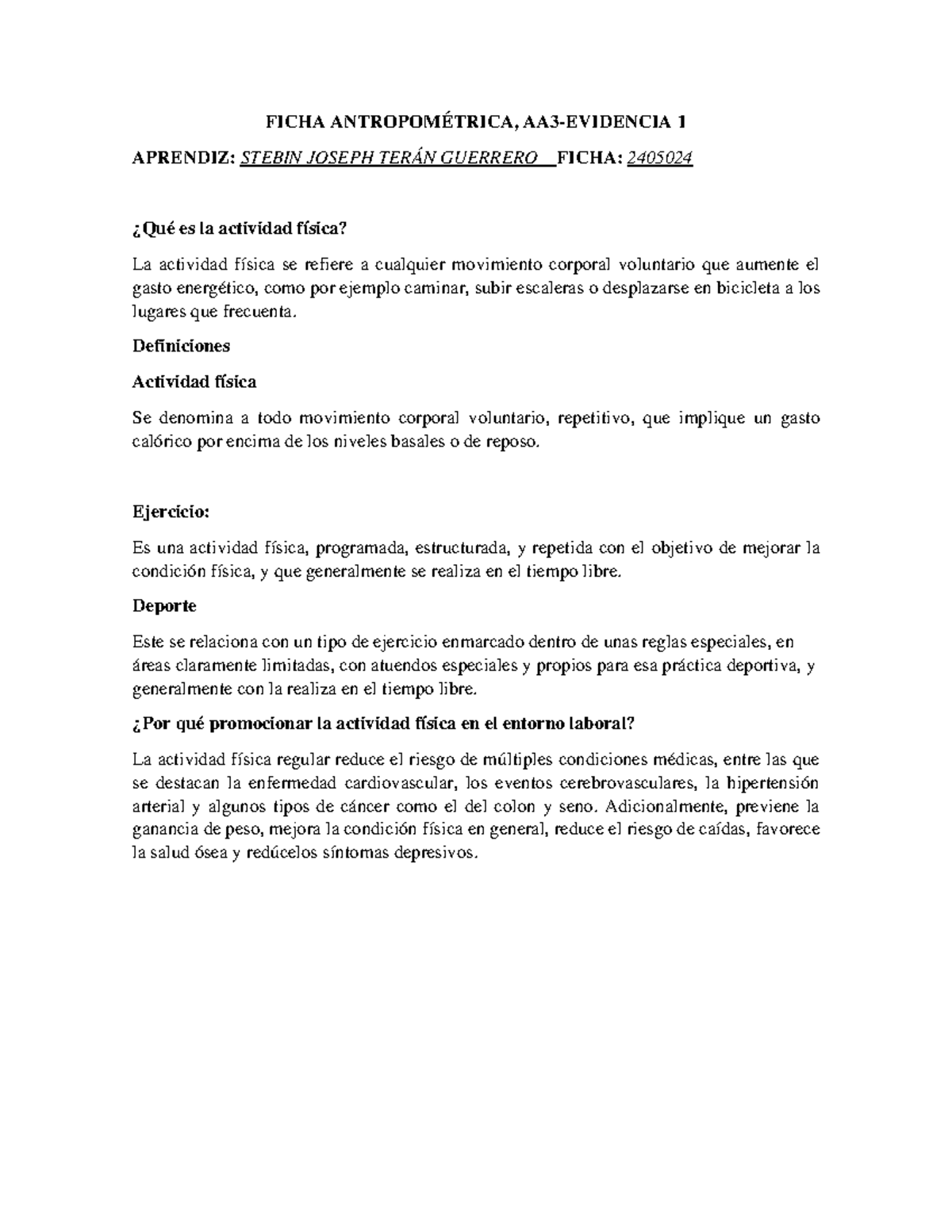 Ficha Antropométrica AA3 - Evidencia 1 de Stebin Joseph Terán - Studocu