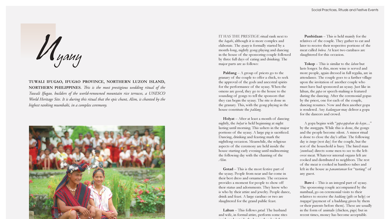 Rituals and Festivities of the Uyauy Wedding Ceremony U - Studocu