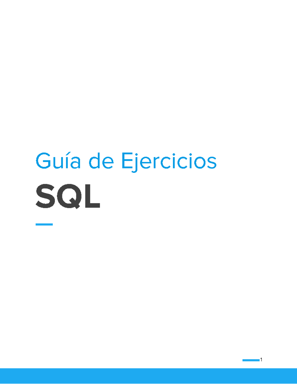 Guía de Ejercicios: SQL para Sistemas de Bases de Datos I - Studocu
