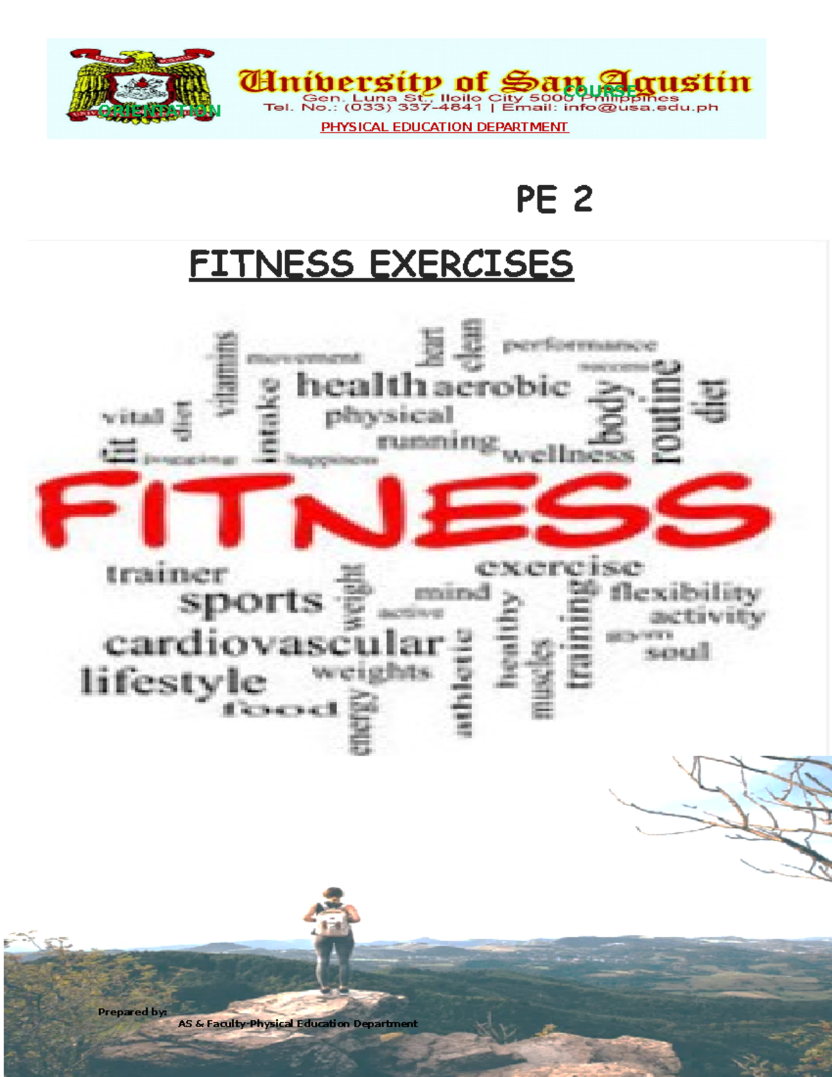 PE 2-Fitness Exercises. Course Orientation(2) - ORIENTATION PHYSICAL ...