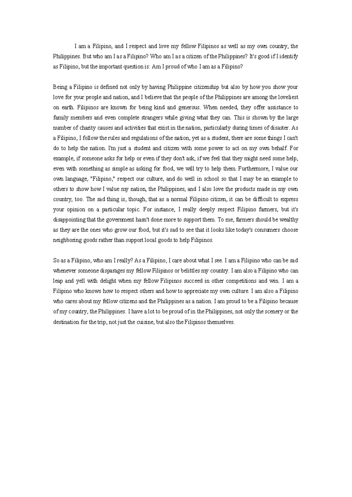 Filipino Identity Essay: Love, Pride, and Culture in the Philippines ...