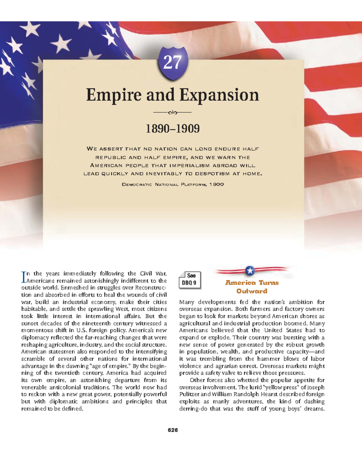 APUSH Chapter 27: Empire and Expansion - A New Era of American ...