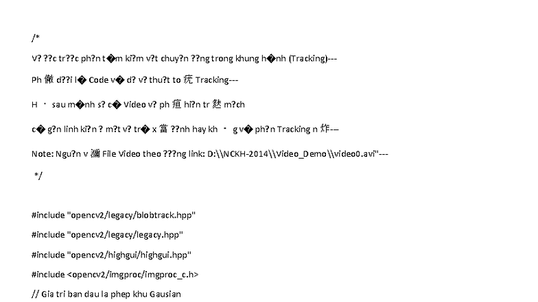 09. Tracking Object Moving - Code and Video Demo - Studocu
