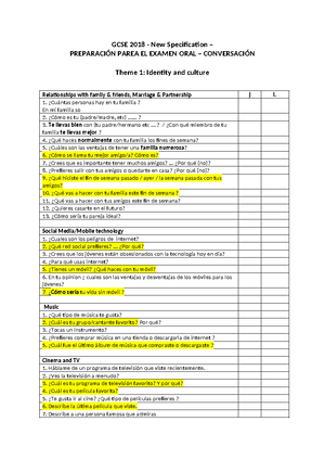 AQA Spanish GCSE writing suggested answers - Section 2 – Short passage ...