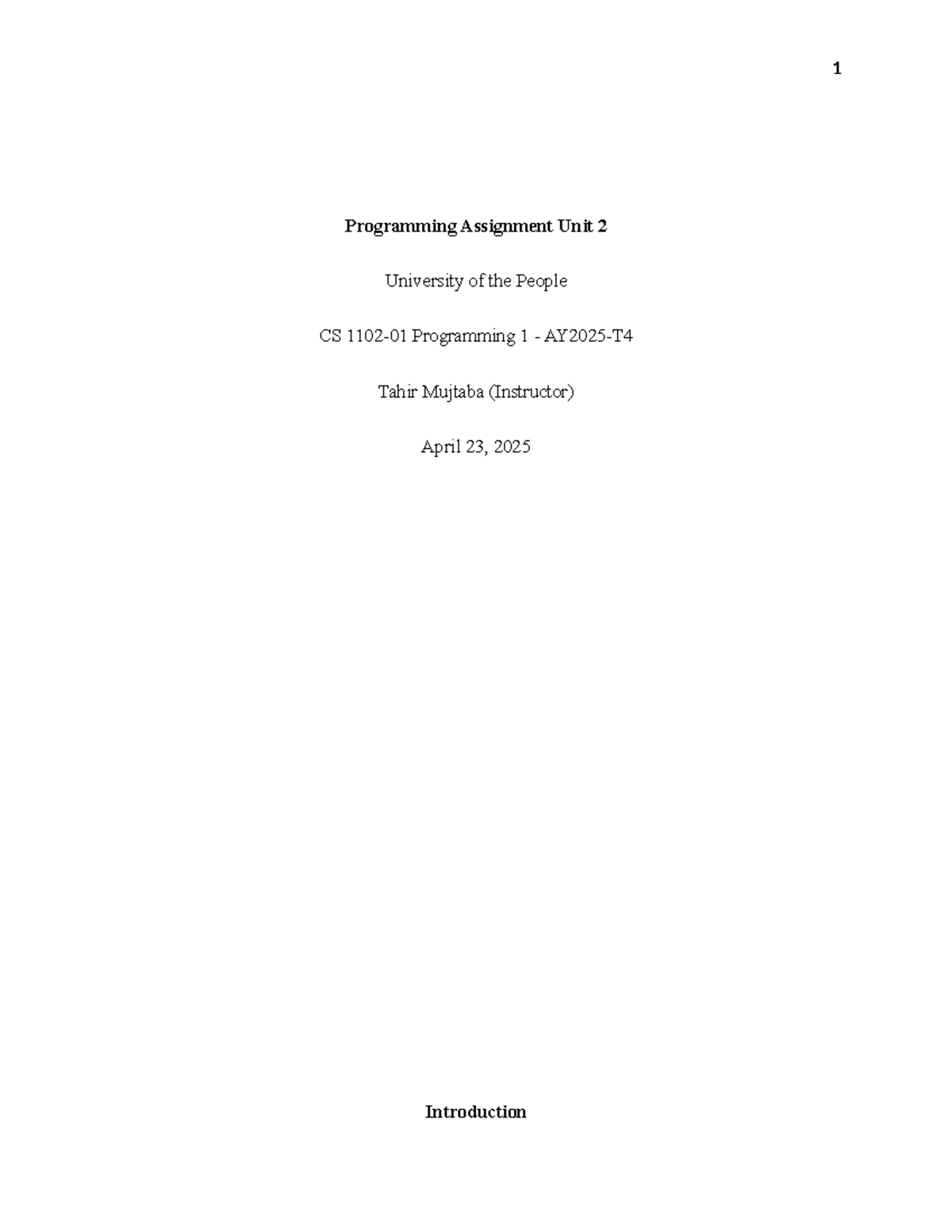 CS Programming 1: Unit 2 Programming Assignment on Library System - Studocu
