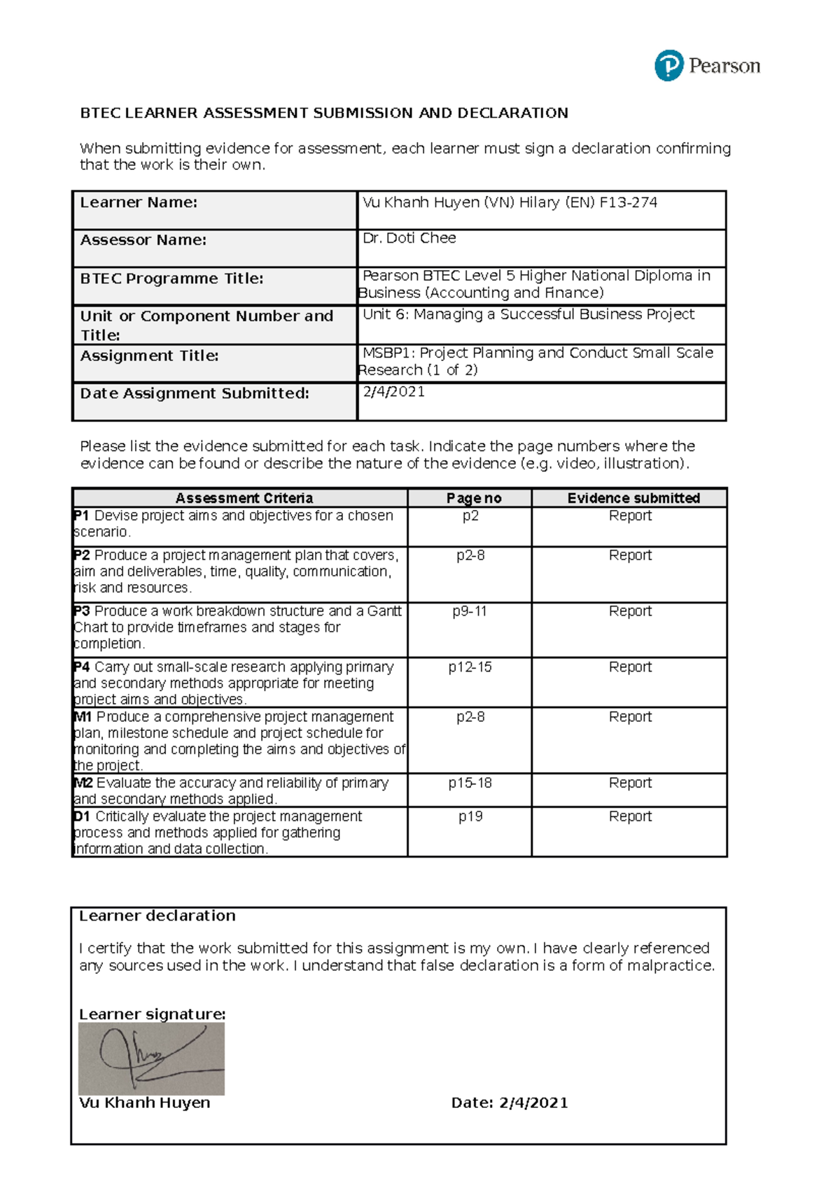 Vu Khanh Huyen - MSBP1 - Don't have any idea to describe. Thank you ...