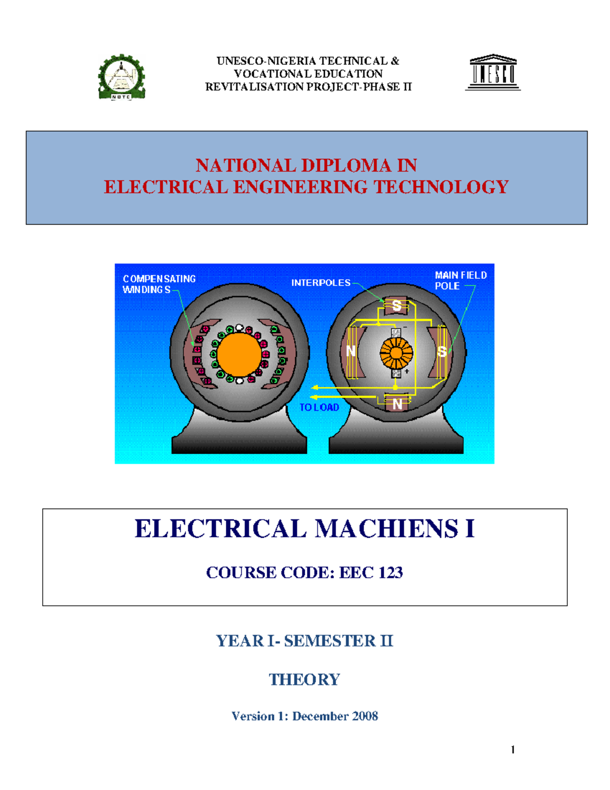 EEC 123 Final Exam Notes: Electrical Machines I Theory Overview - Studocu
