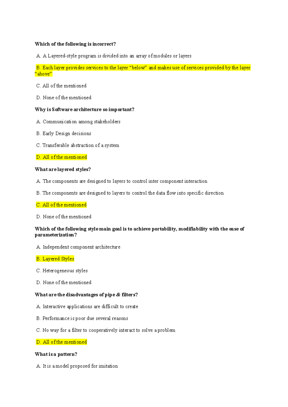 A&D 101: Architecture and Design Study Guide - Studocu