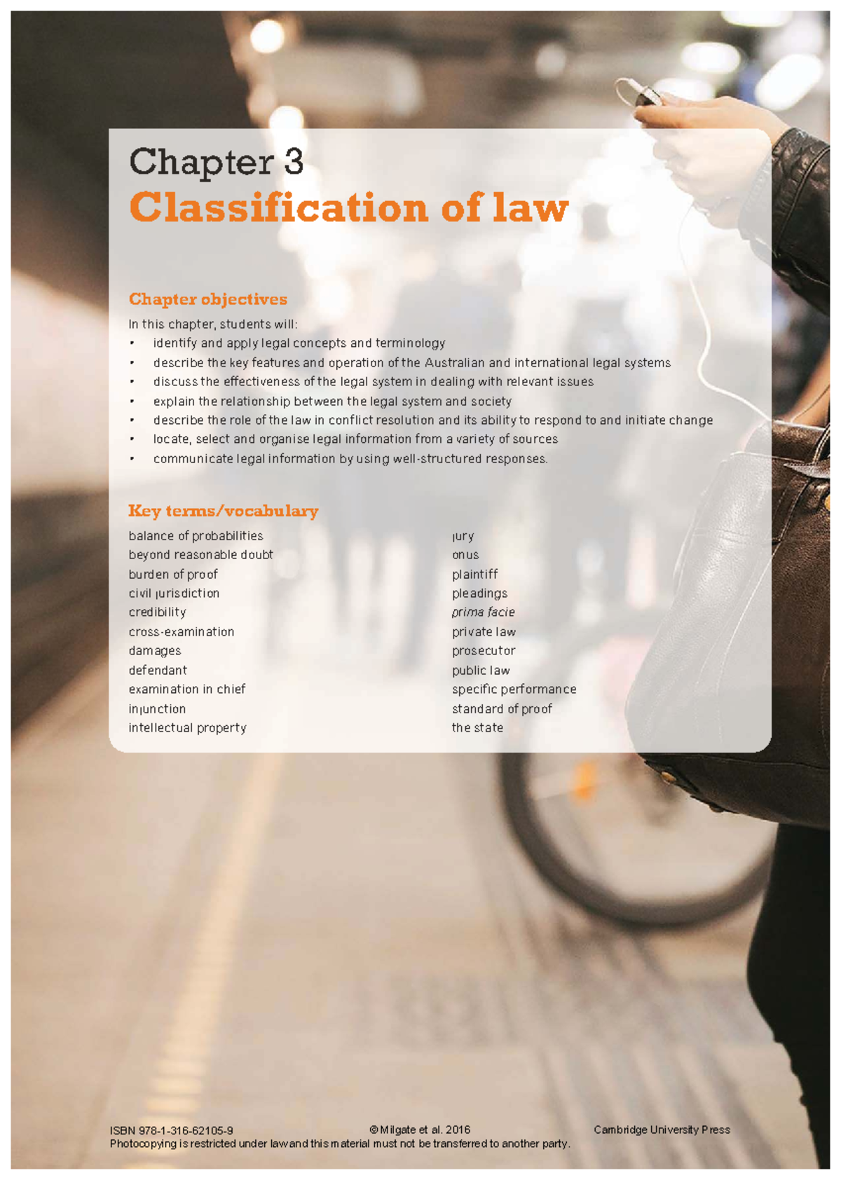 Chapter 3 - Classification of Law: Key Concepts and Legal Systems - Studocu