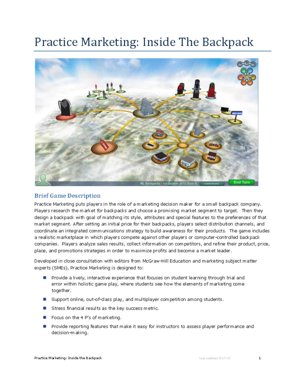 Backpack Game: Market Strategies & Performance Insights Guide - Studocu