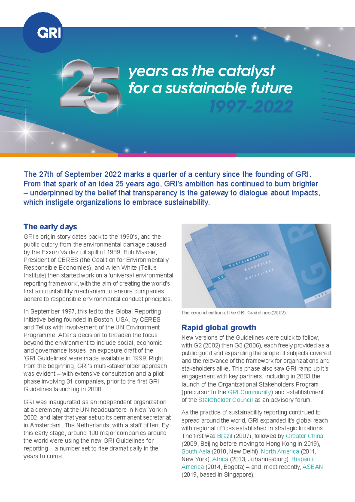 GRI Standards Evolution: 25 Years of Global Sustainability Reporting ...