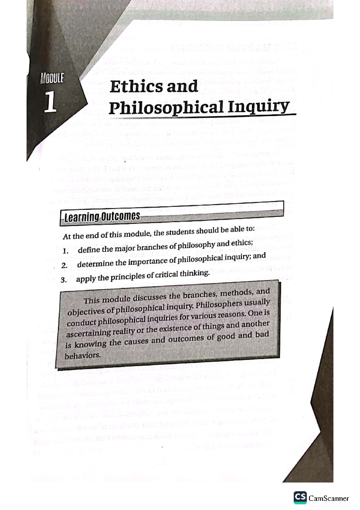 Ethics 100 Module 1-5 - Pdf files notes - MODULE Ethics and 1 ...