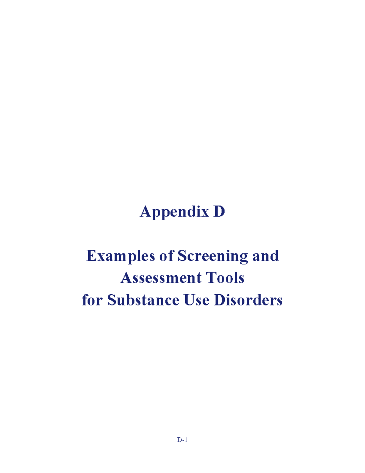 Addiction Screening Tools: Assessment Instruments for Substance Use ...