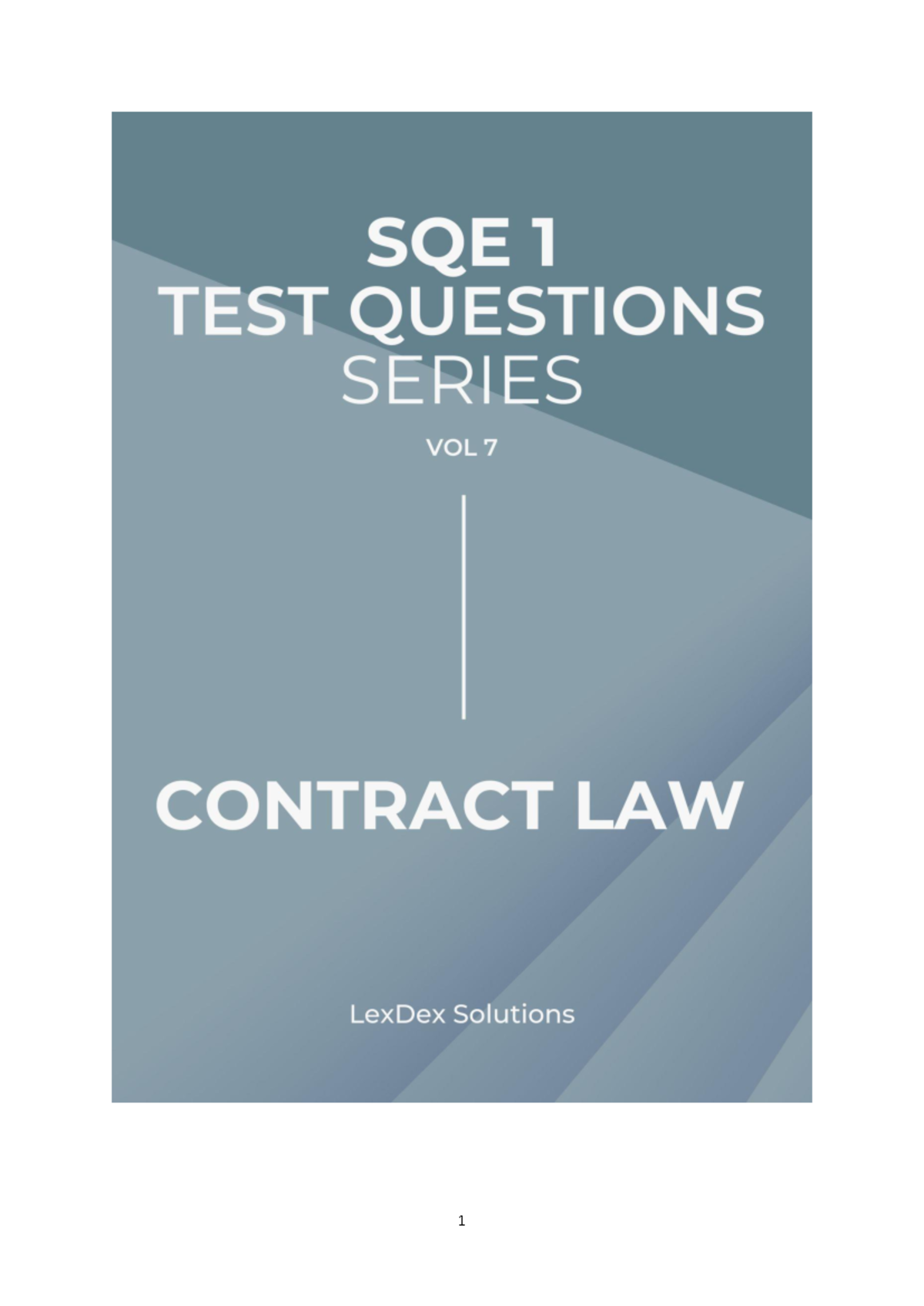 90 SQE1 Test Questions - Key Topics in Contract Law Exam Prep - Studocu