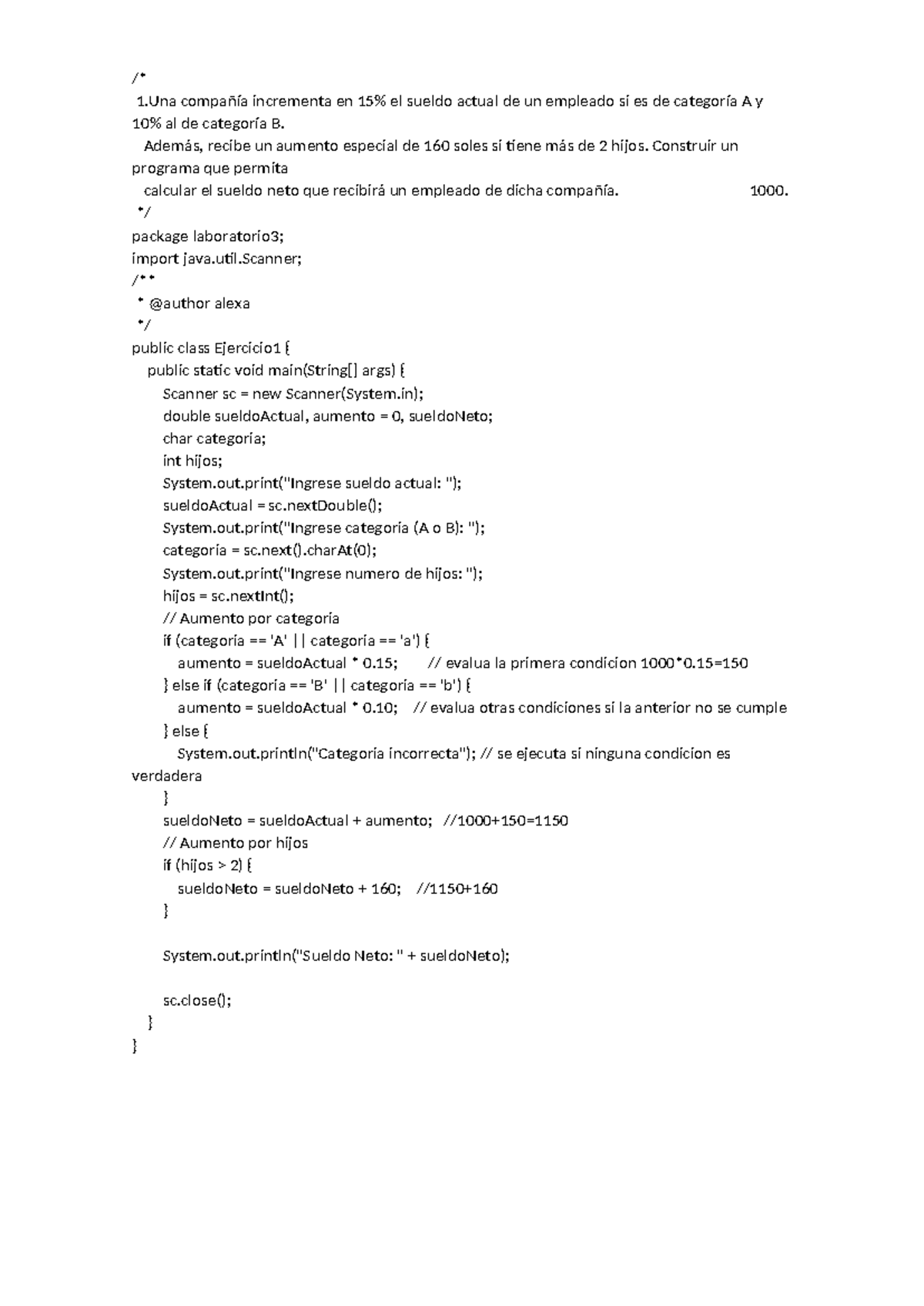 Ejercicios de Programación en Java: C31541 hasta el 7 - Studocu