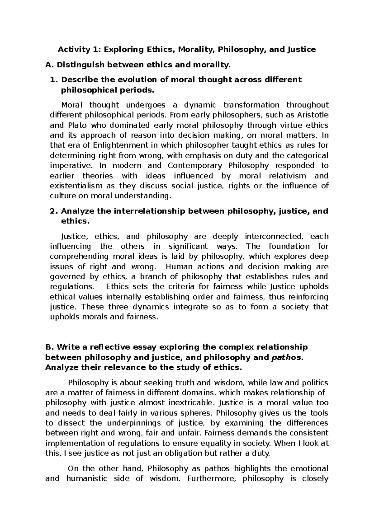 Types of Conscience - A Study on Moral Judgment and Ethics - Studocu