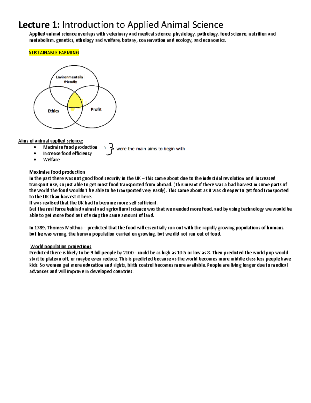 Applied Animal Science Lectures 1-15 Summary Notes (ASCI 201) - Studocu