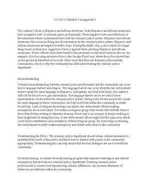 CJ 120 Module Five Assignment One Michelle Garcia - CJ 120 Module Five ...