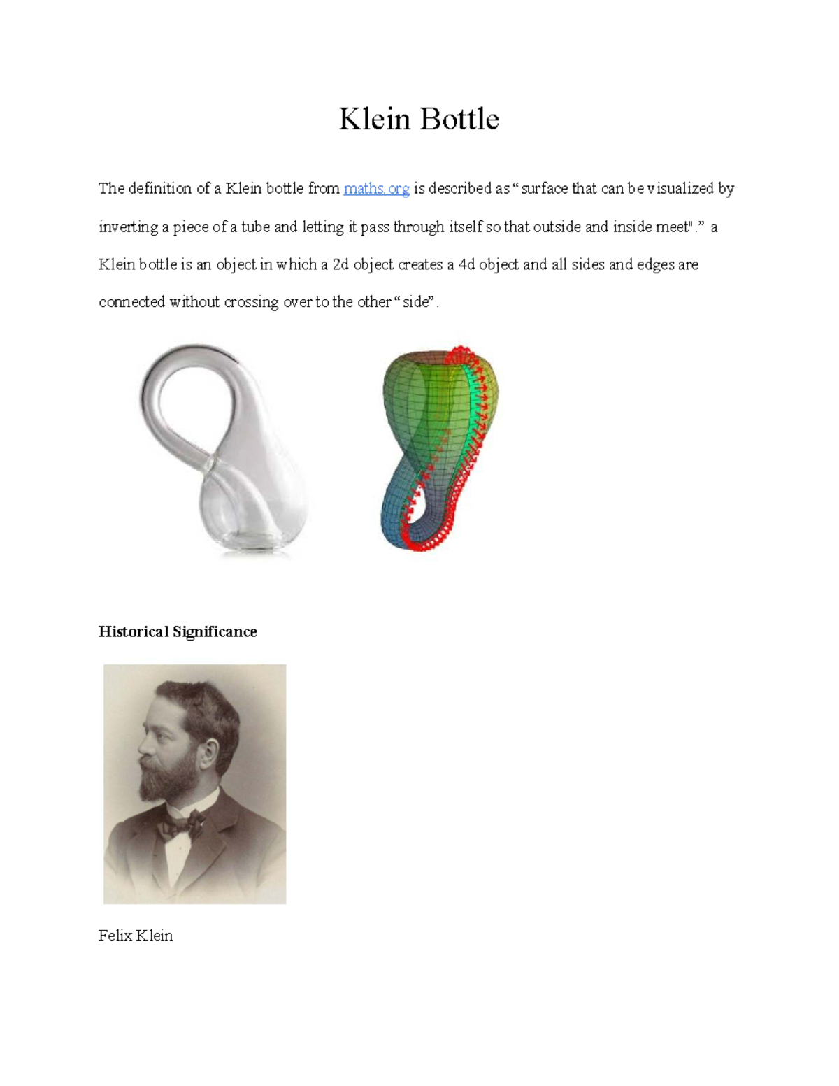Klein Bottle: Understanding Its Definition, History, and Applications ...