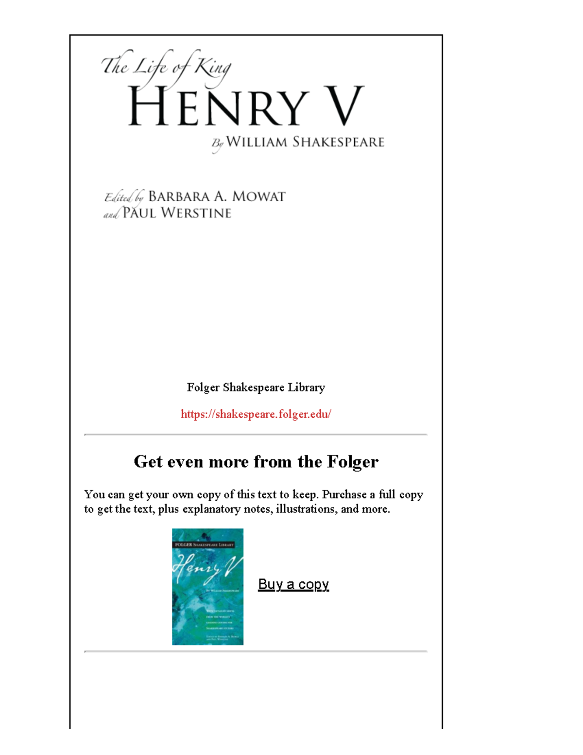 Henry V (ENG 101) Act 4, Scene 3: Saint Crispin's Day Speech - Studocu