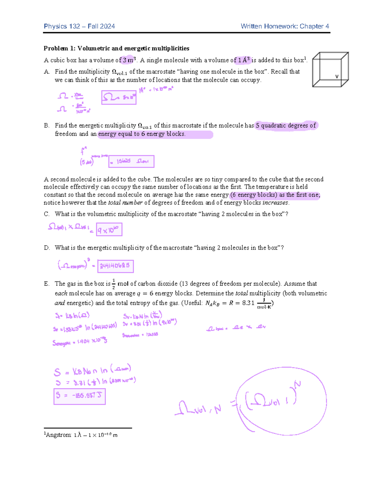 Ch 4 Written Problems Solutions - Physics 132 - FA24 - Studocu