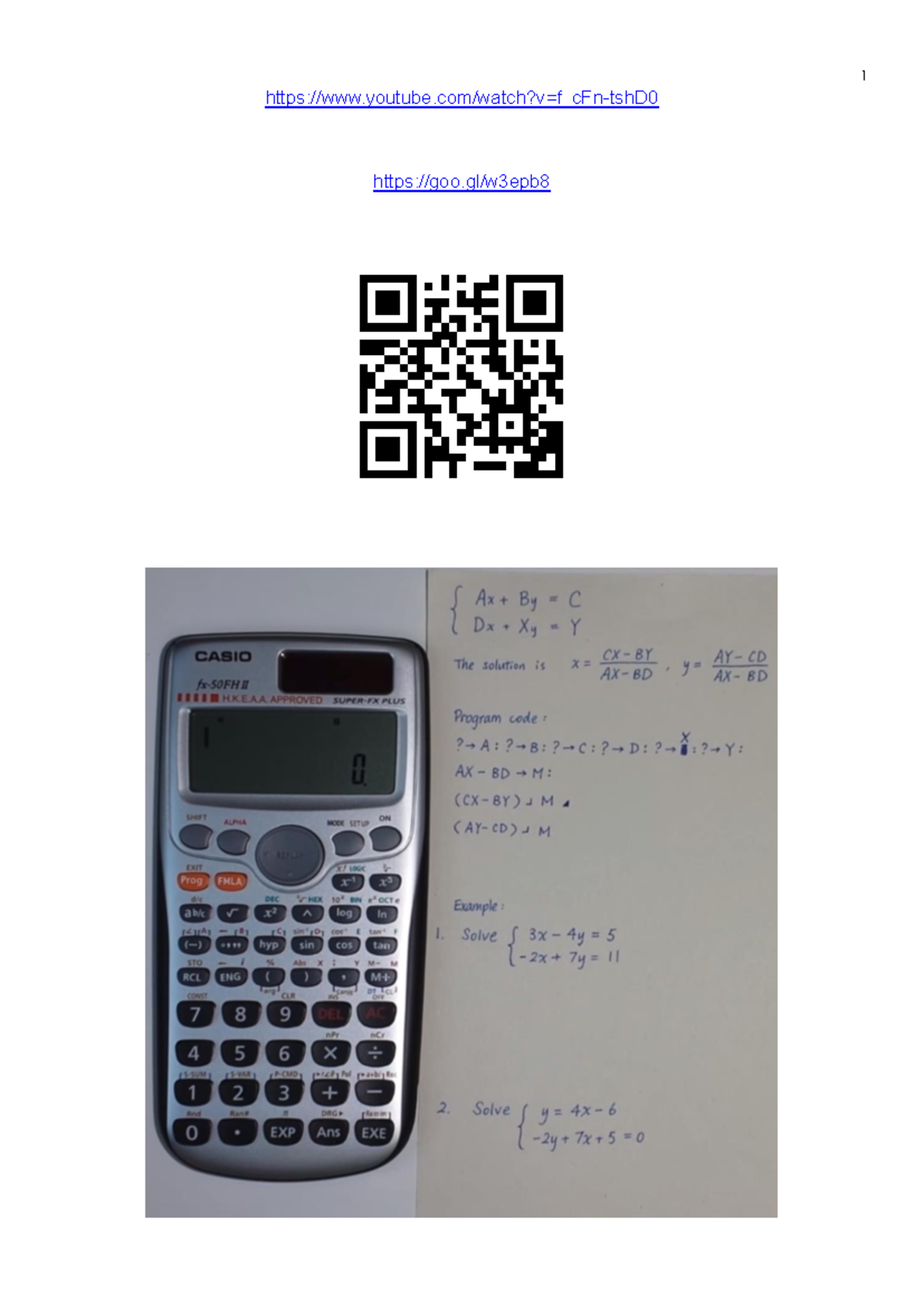 Calculator Program - rubbish - youtube/watch?v=f_cFn-tshD youtube/watch?v=f_cFn-tshD goo/w3epb ...