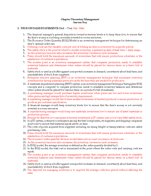 FinMan Answer Key - Payongayong - Chapter 1 Introduction to Financial ...