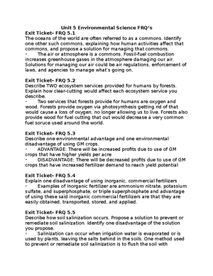 APES- Unit 5 Notes - Unit #5: Land and Water Use Section #01 ...