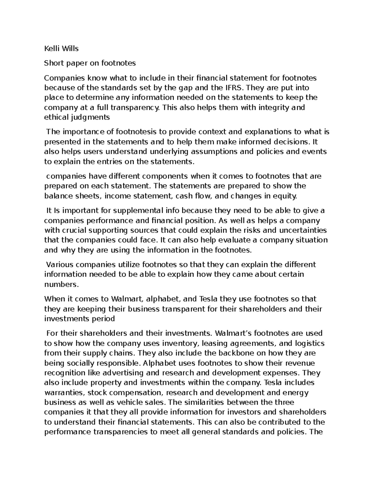 Footnotes in Financial Statements: Transparency & Reporting Standards ...