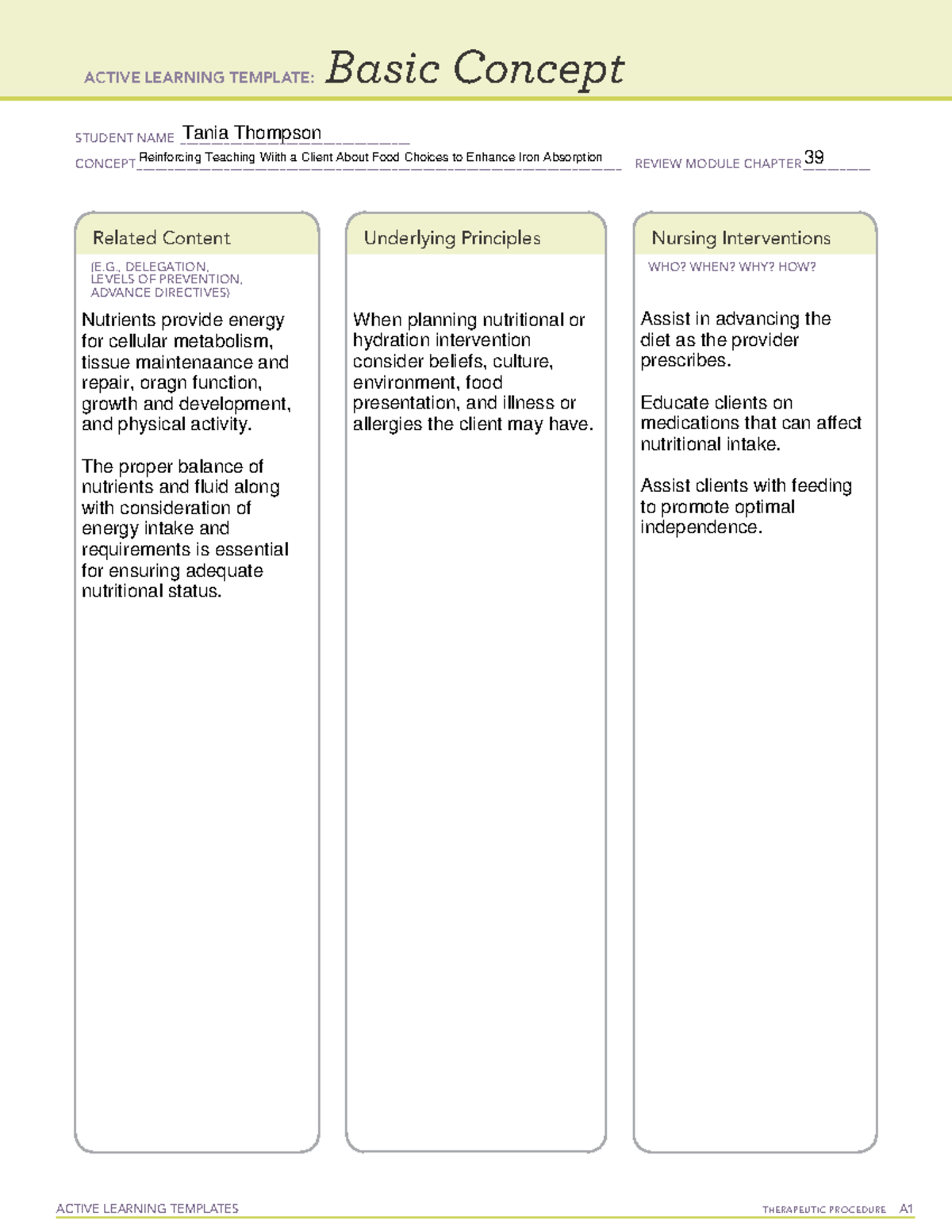 ATI Focus Review 13 - Active Learning Templates for Nursing - Studocu