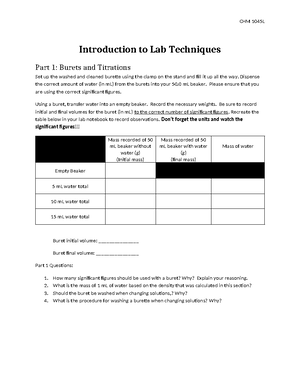 CHM 1045L - Post Lab Module 5 updated - Post-Lab Module 5 ...