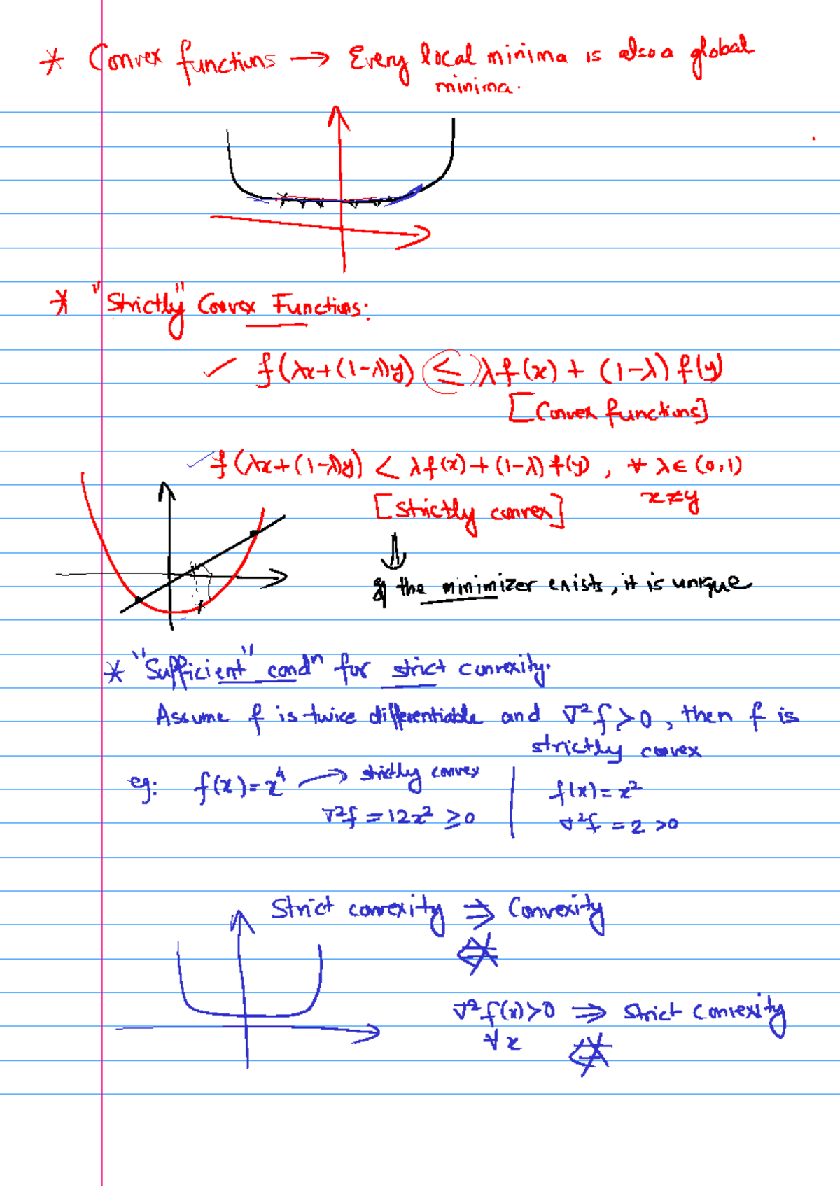 Lecture 3 - Convex Functions and Strong Convexity Analysis - Studocu
