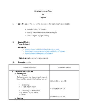 Detailed Lesson Plan in Cookery 1 - Detailed Lesson Plan In T.L 12 ...