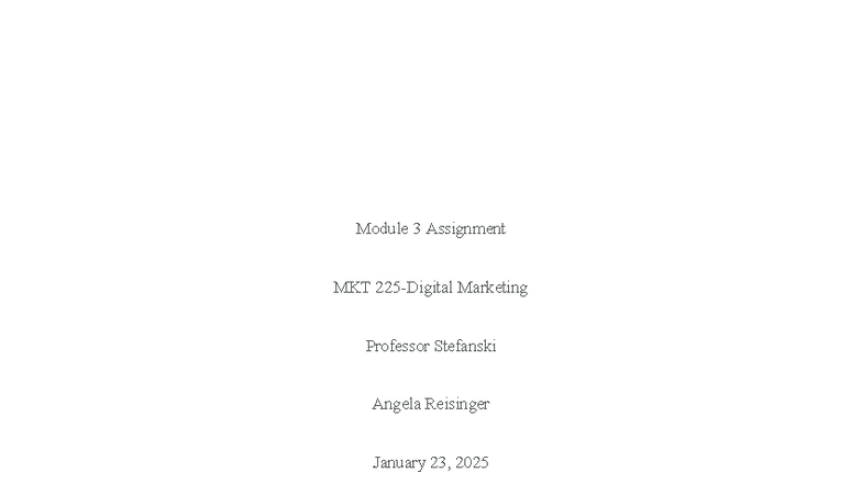 Milestone 1 Assignment MKT 2025: Digital Marketing Strategies of Red ...