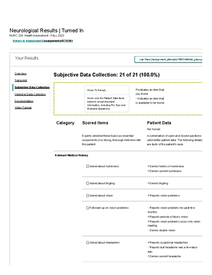 Arturo subjective data - Renal System Hourly Rounds Results | Turned In ...