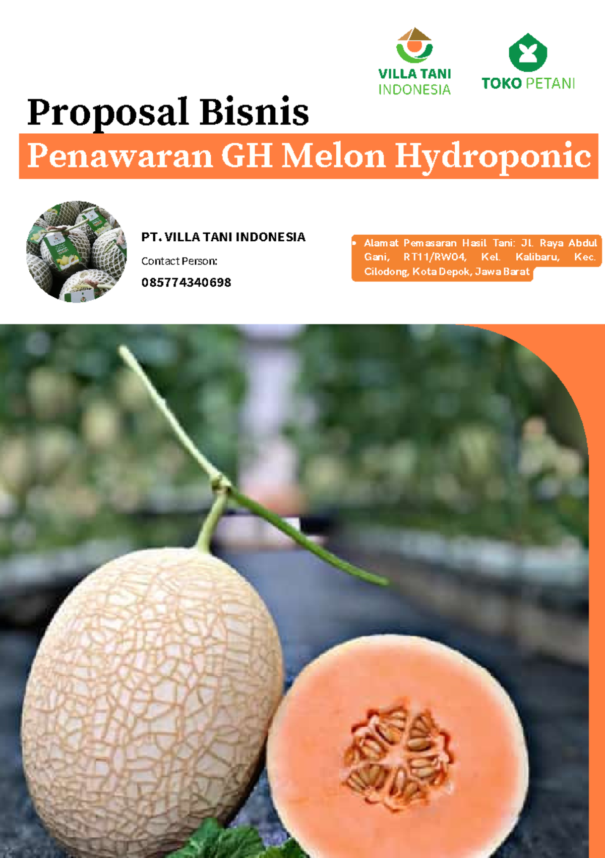 Proposal Bisnis GH Melon untuk Villa Tani Indonesia - Studocu