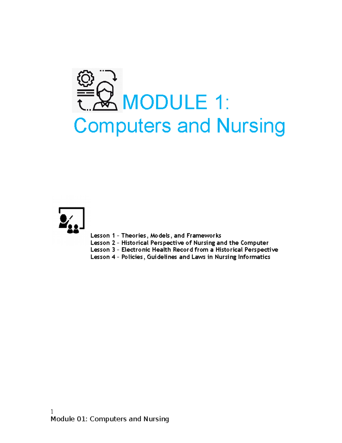 Module-01 - Module-01 - Lesson 1 – Theories, Models, and Frameworks Lesson 2 – Historical - Studocu