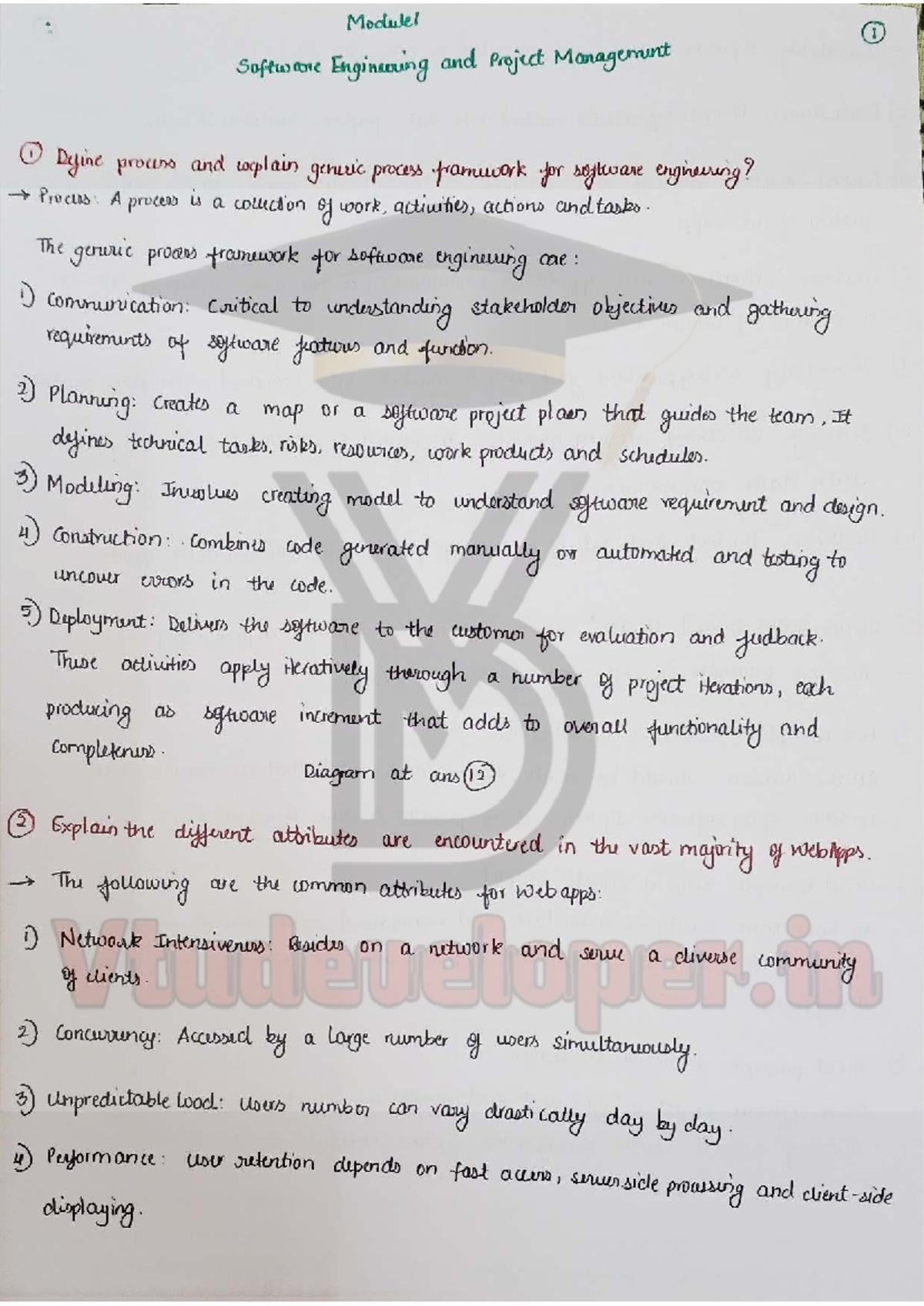 SEPM Module I: Software Engineering & Project Management Overview - Studocu