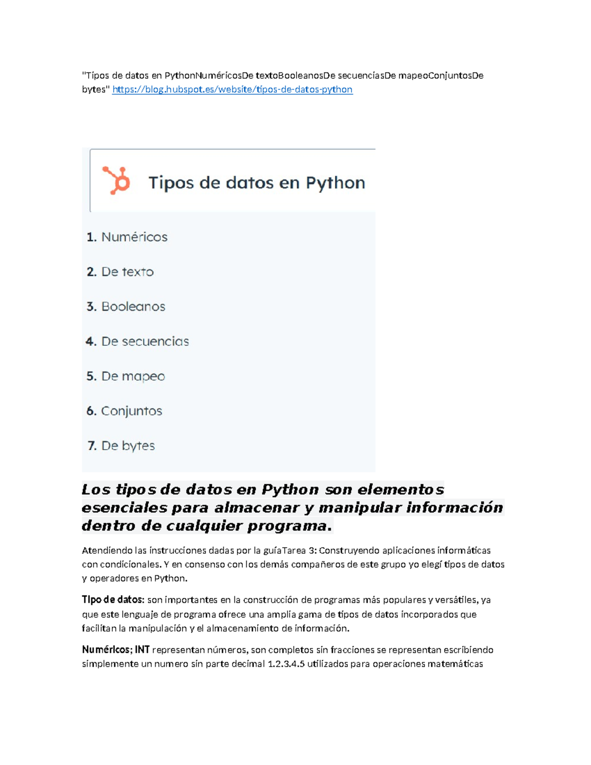 Tipos de Datos y Operadores en Python: Secuencias, Mapeo y Conjuntos - Studeersnel