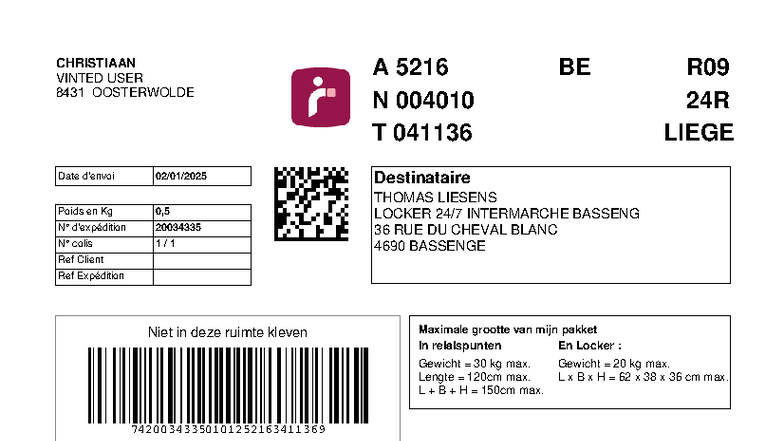 Vinted Verzendlabel Info - Max Pakket Groottes & Details - Studeersnel