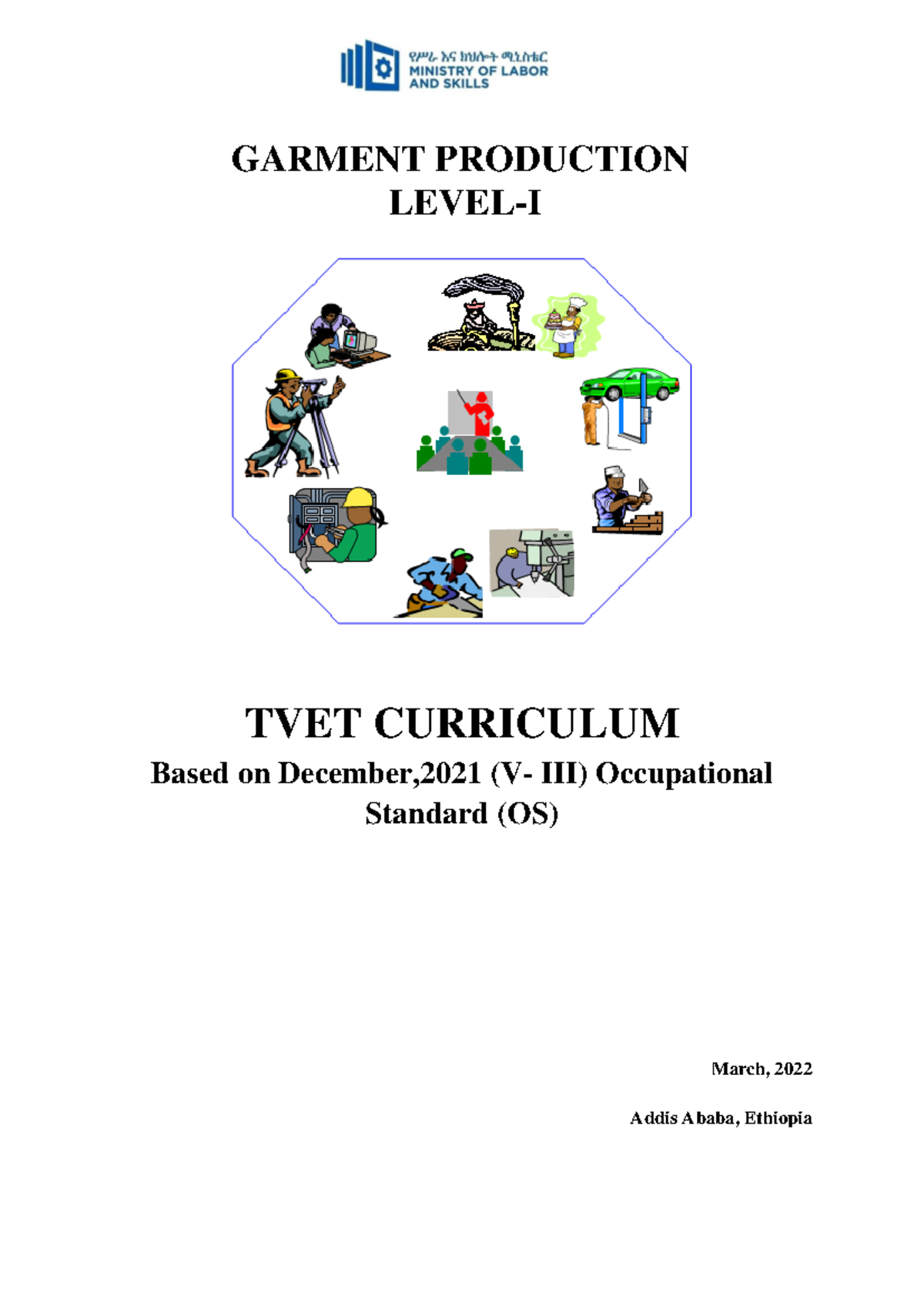 Garment Production Curriculum: Level I Training Program Overview - Studocu