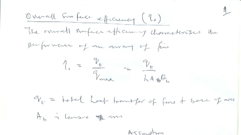 2b Extended Surfaces: Overall Surface Efficiency Analysis - Studocu